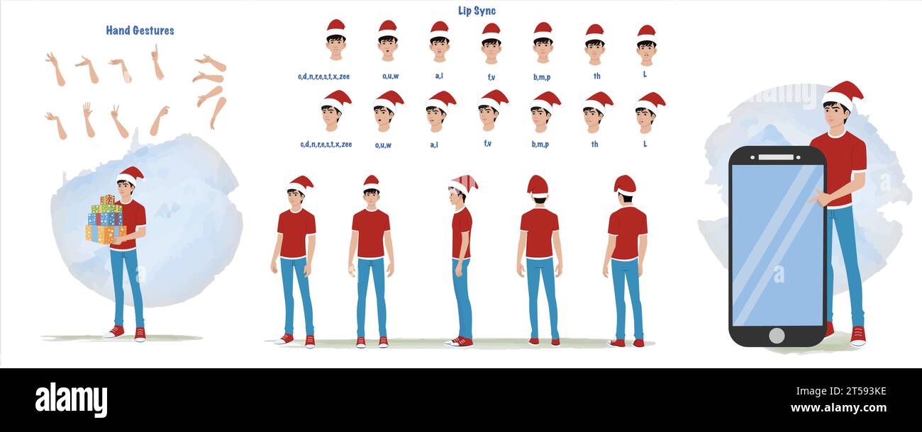 Male character turnaround sheet hi-res stock photography and images - Alamy