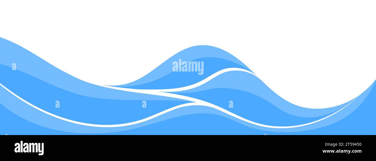 blue wave. Dynamic wavy shape for banners, covers, posters, flyers and ...