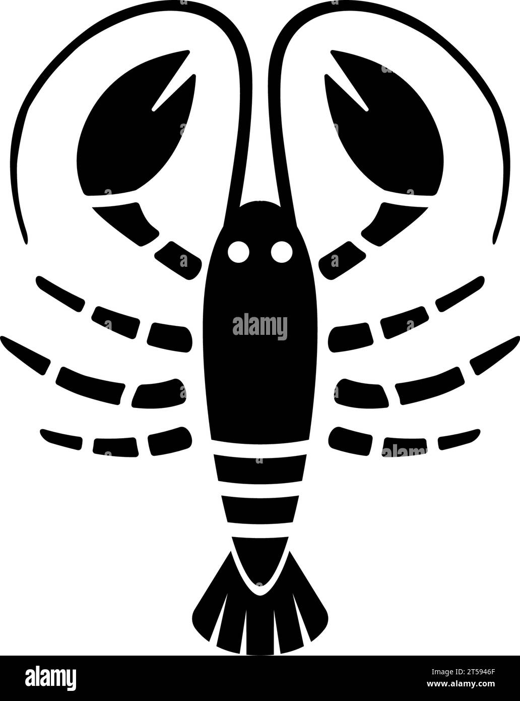Lobster Delicacy, Underwater Omar, Crustacean. Flat Vector Icon ...