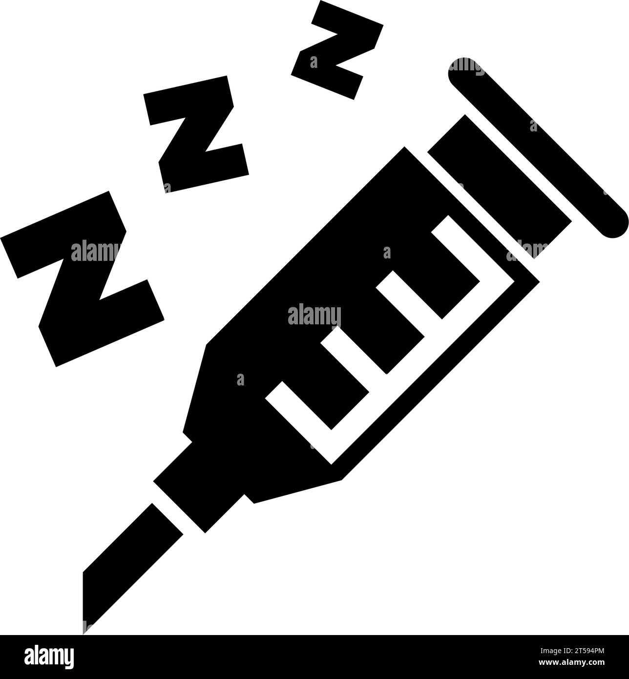 Lying in bed isolated icon Stock Vector Images - Alamy