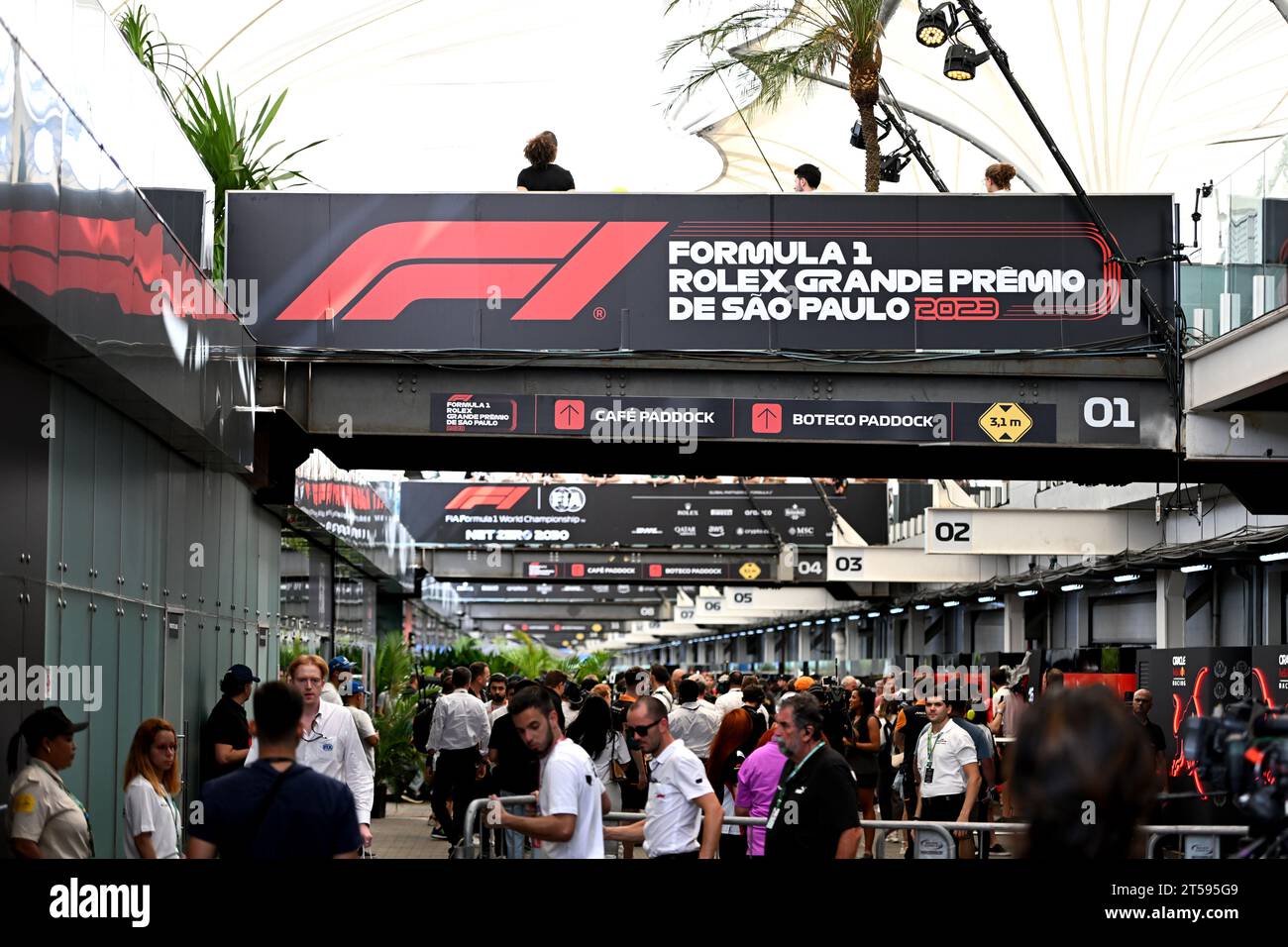 Sao Paulo, Brazil. 03rd Nov, 2023. Paddock atmosphere. 03.11.2023. Formula 1 World Championship ...