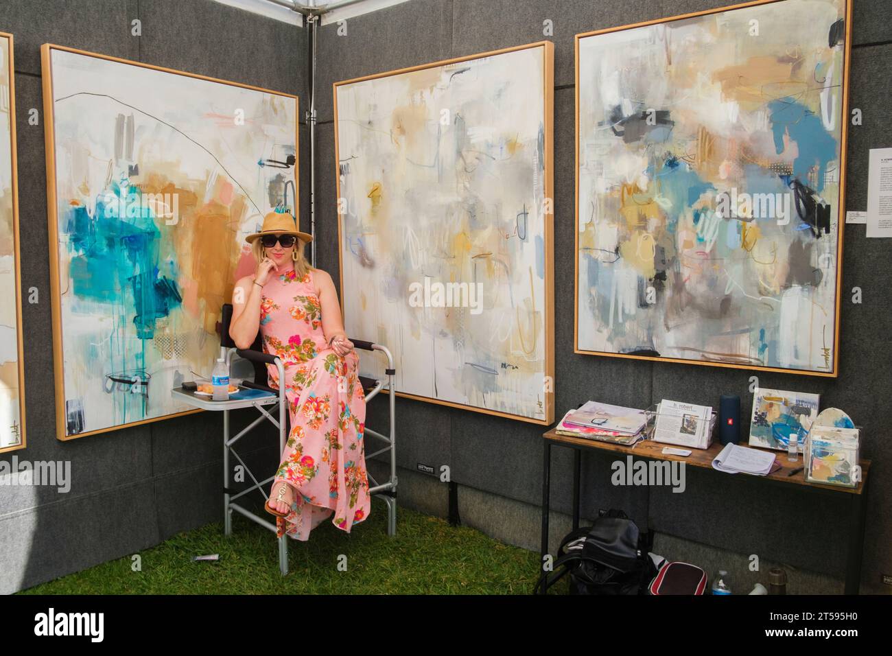 Bethany Robert booth. Beverly Hills Art Show, Los Angeles, California ...