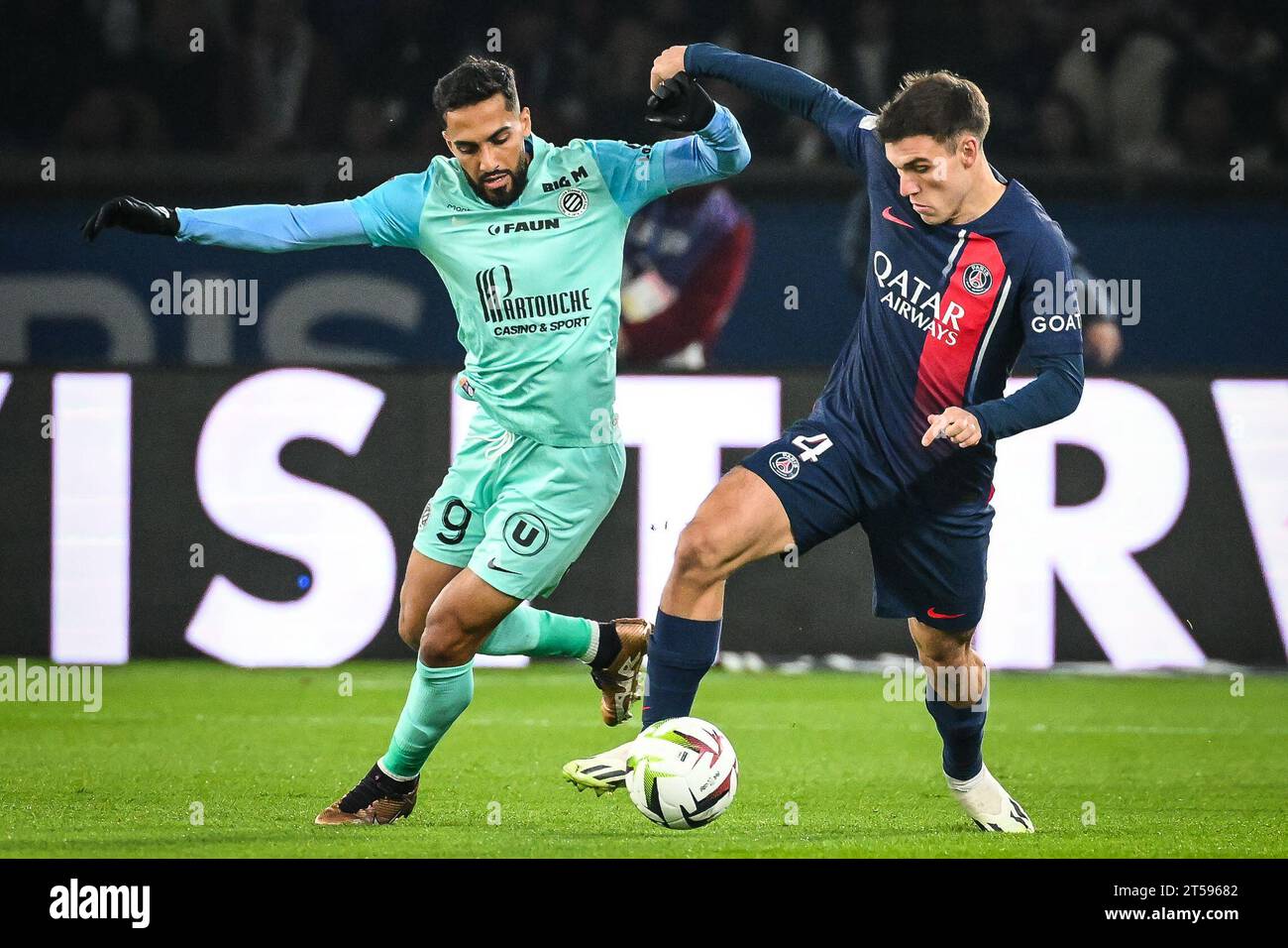 Paris, France, France. 3rd Nov, 2023. Mousa AL-TAMARI of Montpellier ...