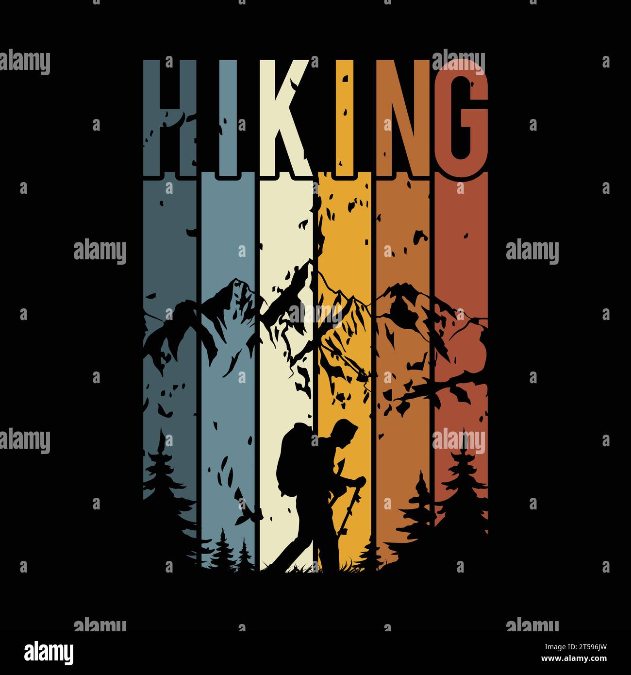 Adventure Hiking T-Shirt Designs for Explorers Stock Vector Image & Art ...