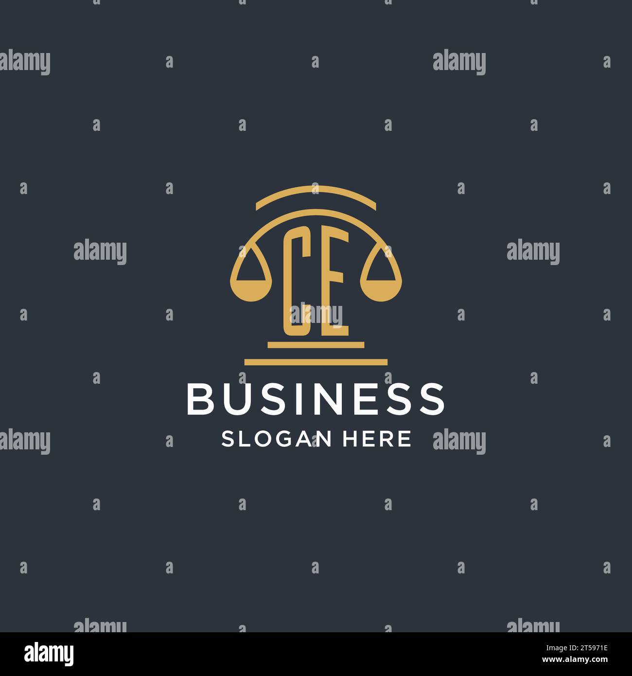 Logo initial letters ce vector vectors hi-res stock photography and ...
