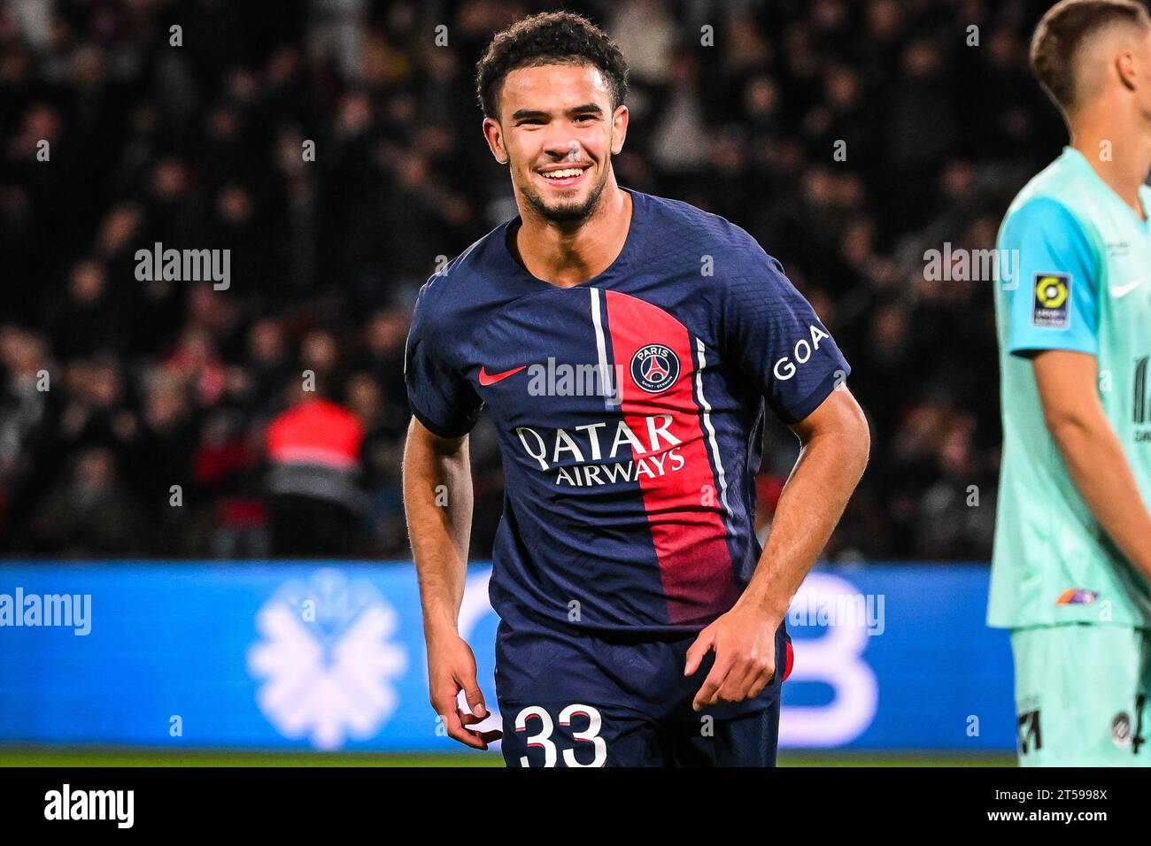 Paris, France, France. 3rd Nov, 2023. Warren ZAIRE-EMERY of PSG ...