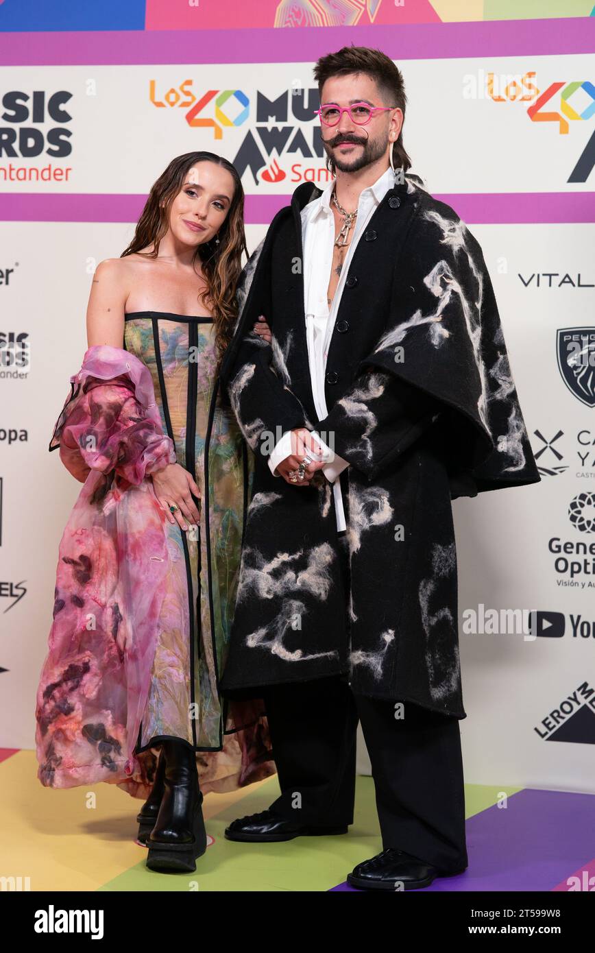 Evaluna and camilo attends the red carpet at the hi-res stock photography and images - Alamy