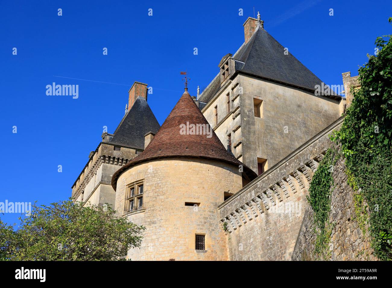 Biron Castle. The Château de Biron, founded in the 12th century, was ...