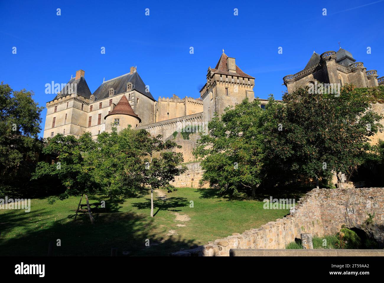 Biron Castle. The Château de Biron, founded in the 12th century, was ...