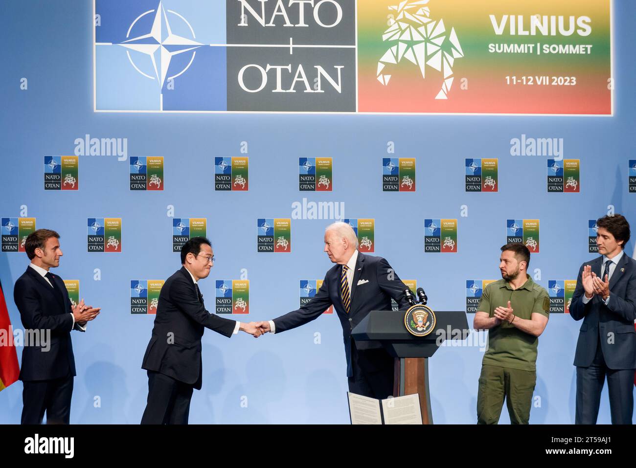 VILNIUS, LITHUANIA. 12th July 2023. G7 leaders event to announce a ...
