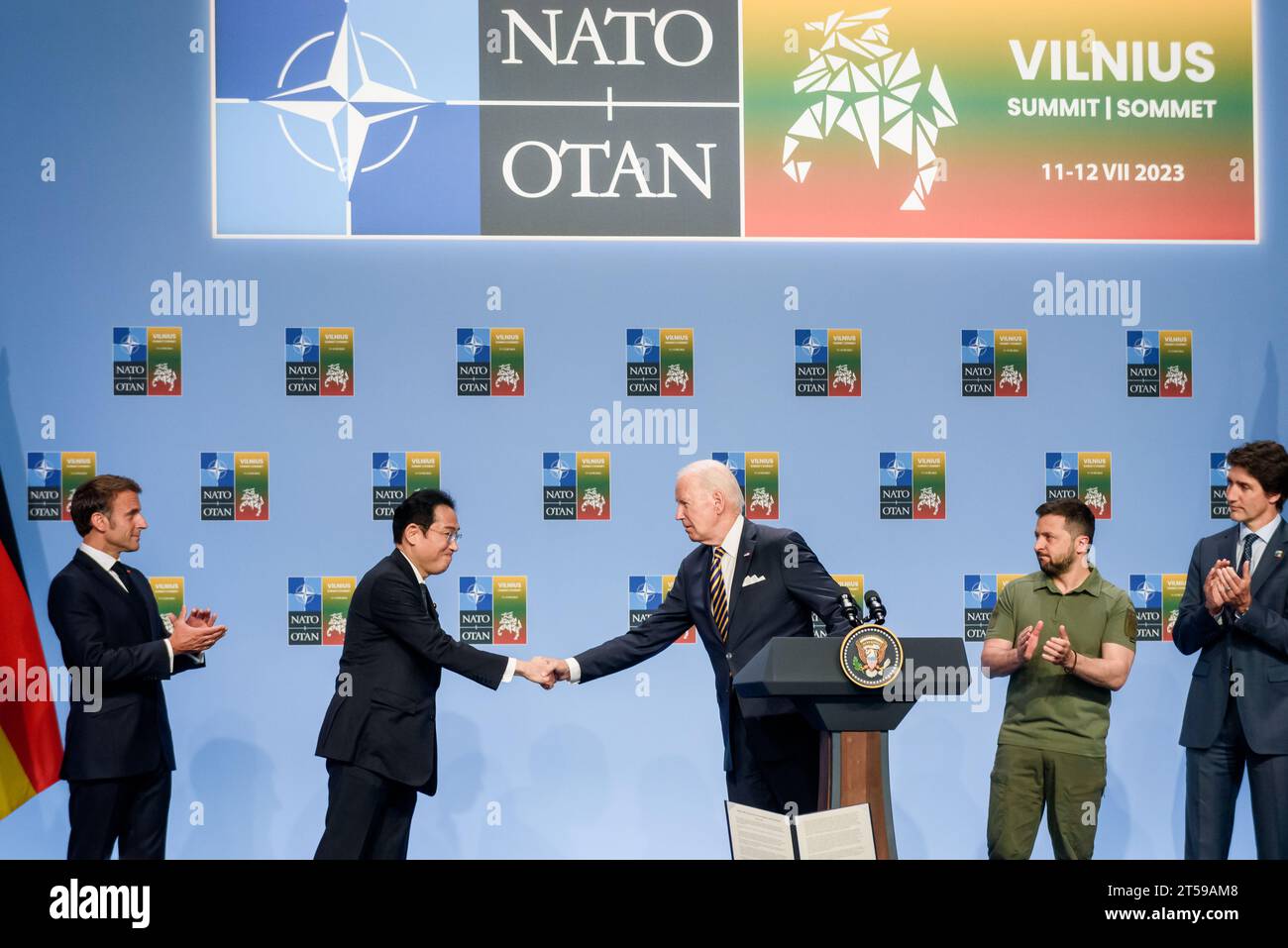 VILNIUS, LITHUANIA. 12th July 2023. G7 leaders event to announce a ...