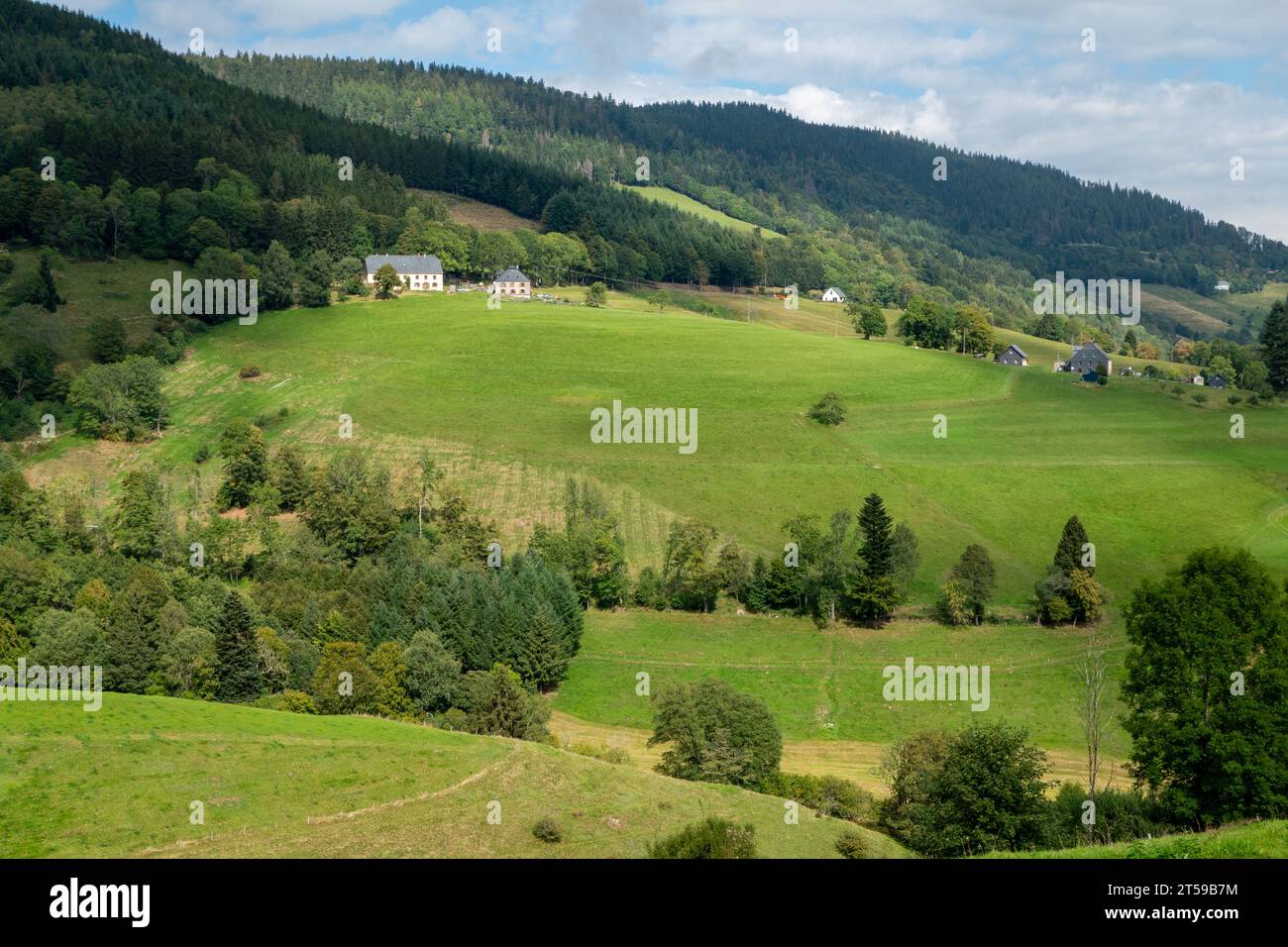 Agricultural countryside landscape in france hi-res stock photography ...