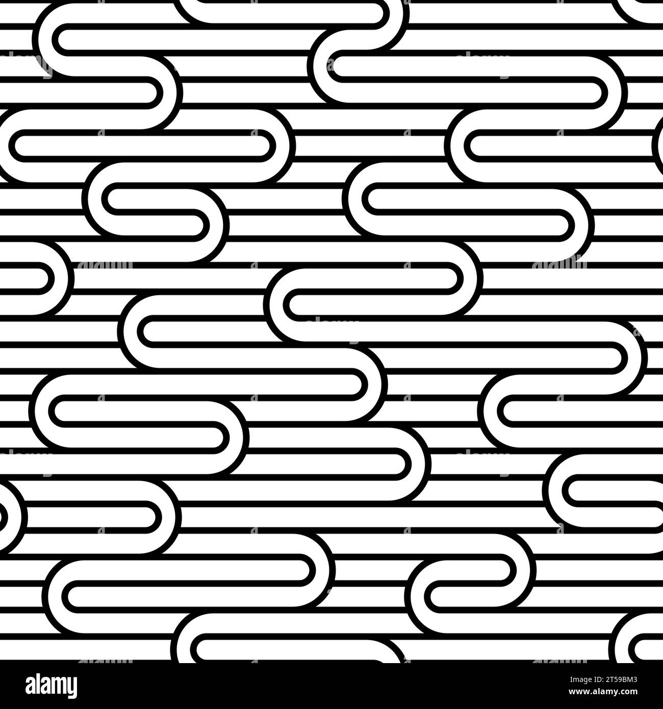 Seamless pattern of linear geometric shapes. Background for banner ...