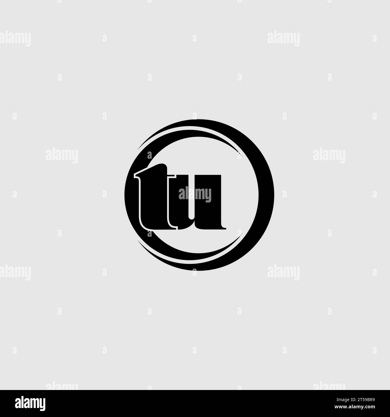 Letters TU simple circle linked line logo vector graphic Stock Vector ...