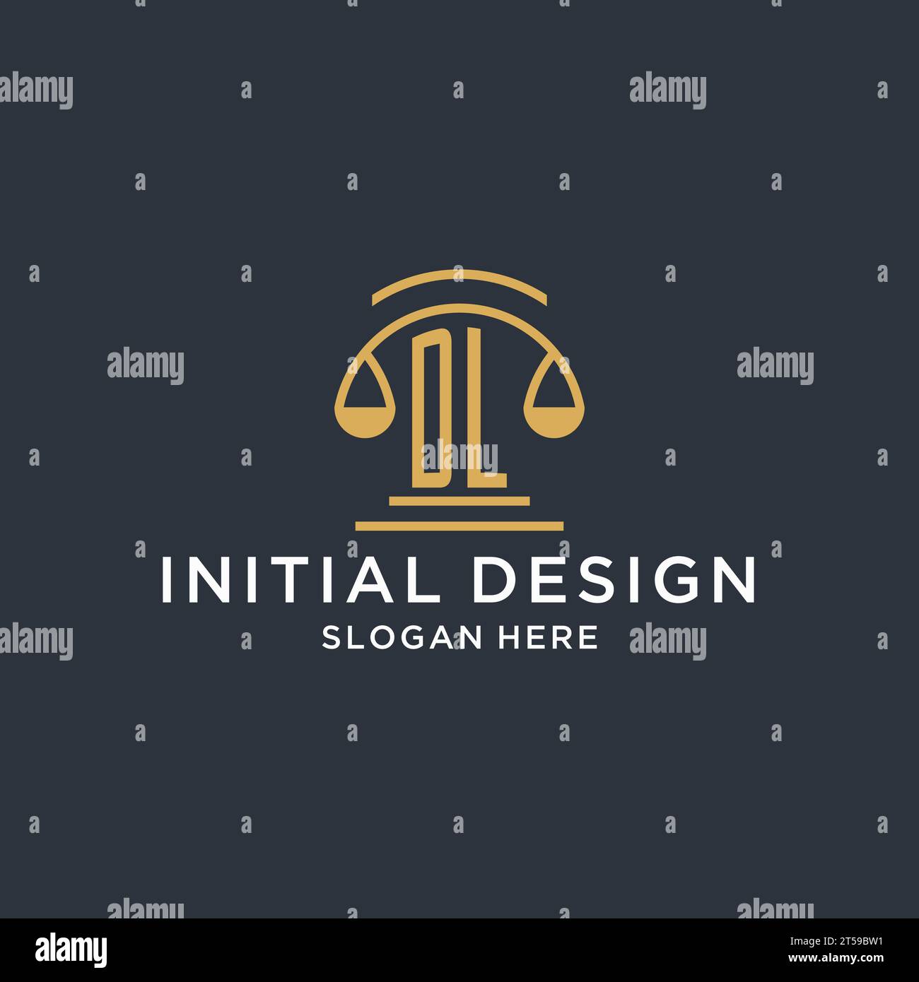 Dl law logo hi-res stock photography and images - Alamy