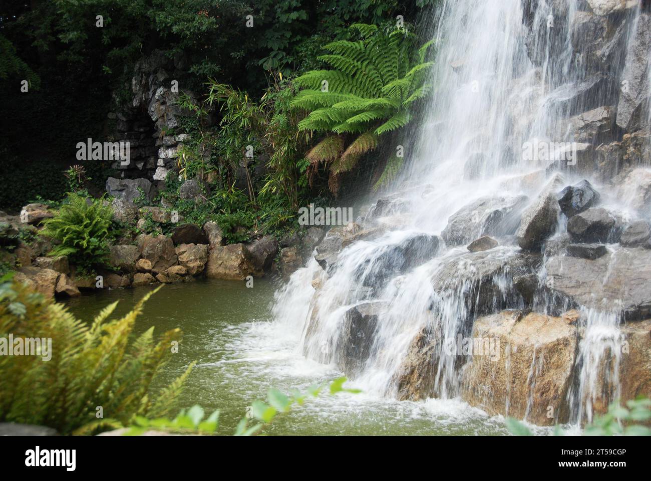 The Cascade in Iveag Gardens which were all designed by Ninian Niven in ...