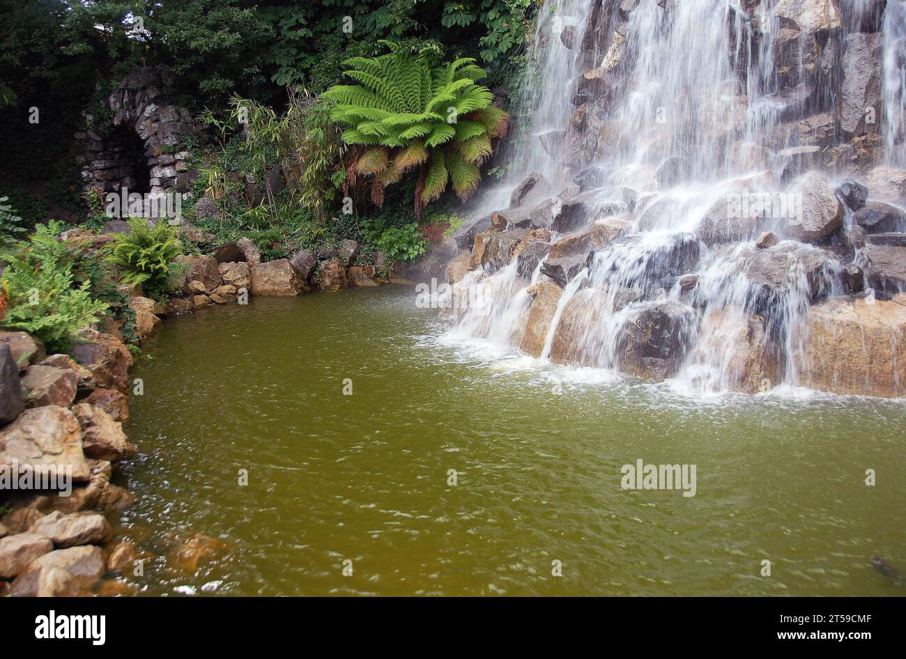 The Cascade in Iveagh Gardens Stock Photo - Alamy