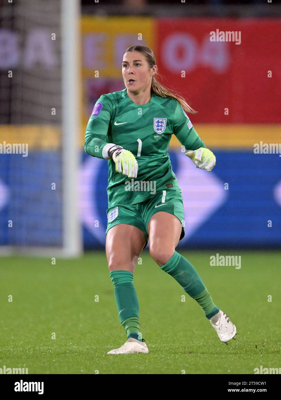 LEUVEN - England goalkeeper Mary Earps during the UEFA Nations League ...