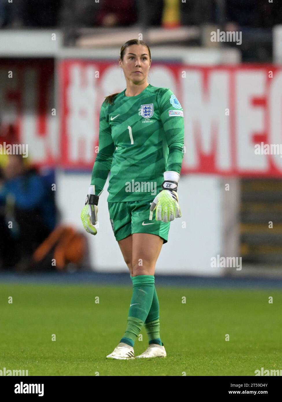 LEUVEN - England goalkeeper Mary Earps during the UEFA Nations League ...