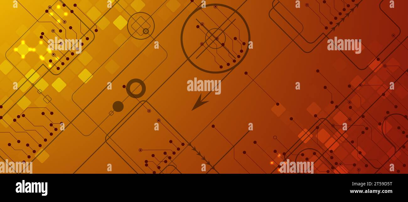 Technology Network Vector Background.. Science and technology ...