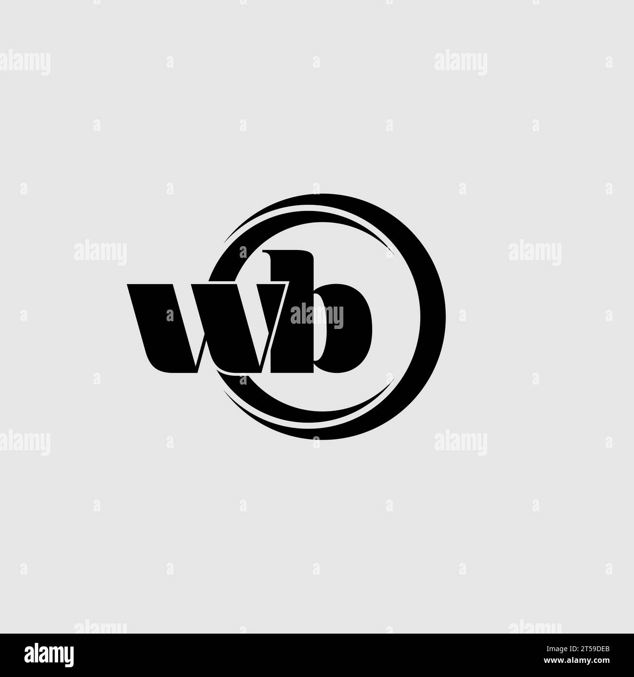 Letter wb logos Black and White Stock Photos & Images - Alamy