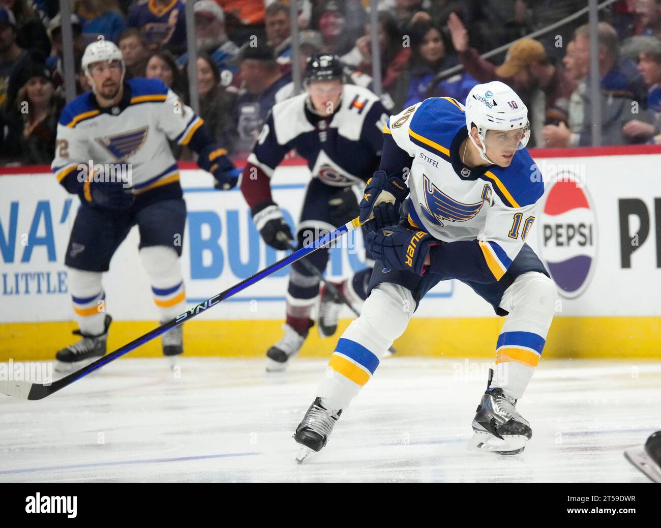 St. Louis Blues center Brayden Schenn (10) in the second period of an ...