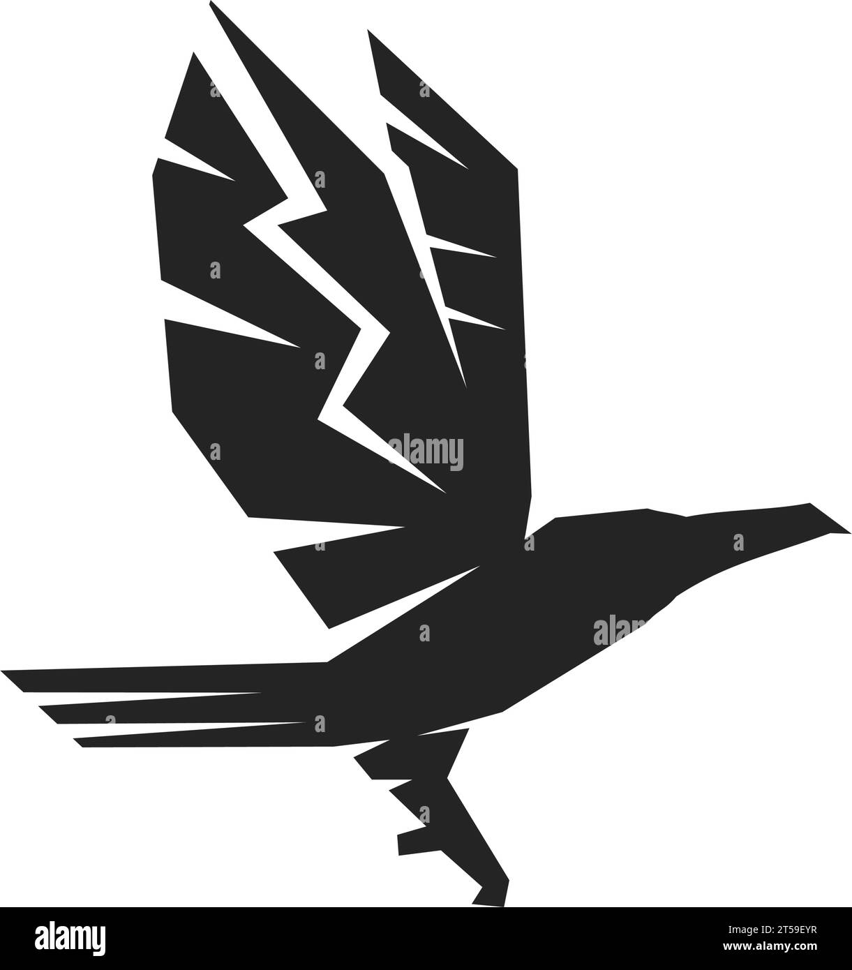 crow logo template Isolated. Brand Identity. Icon Abstract Vector ...