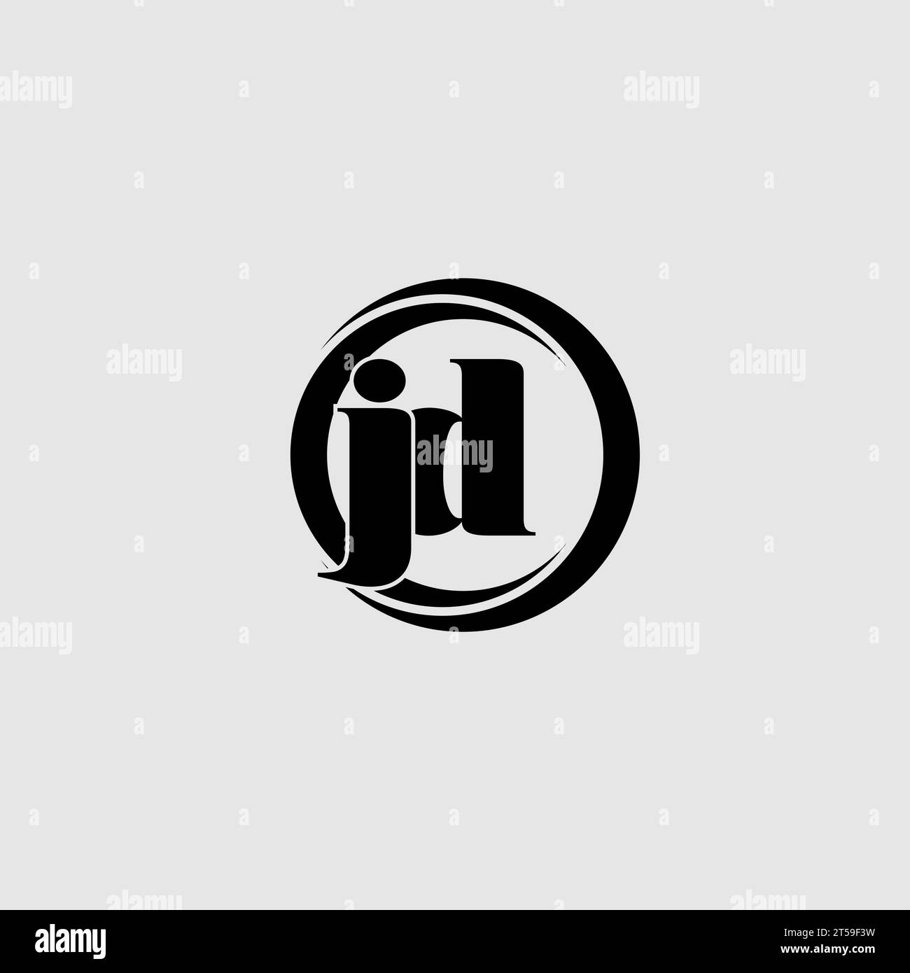 Letter jd logo Black and White Stock Photos & Images - Alamy