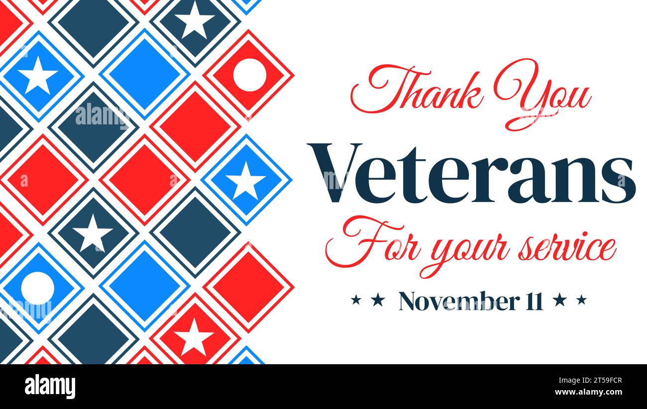 Thank You Veterans For Your service, background design with colorful ...