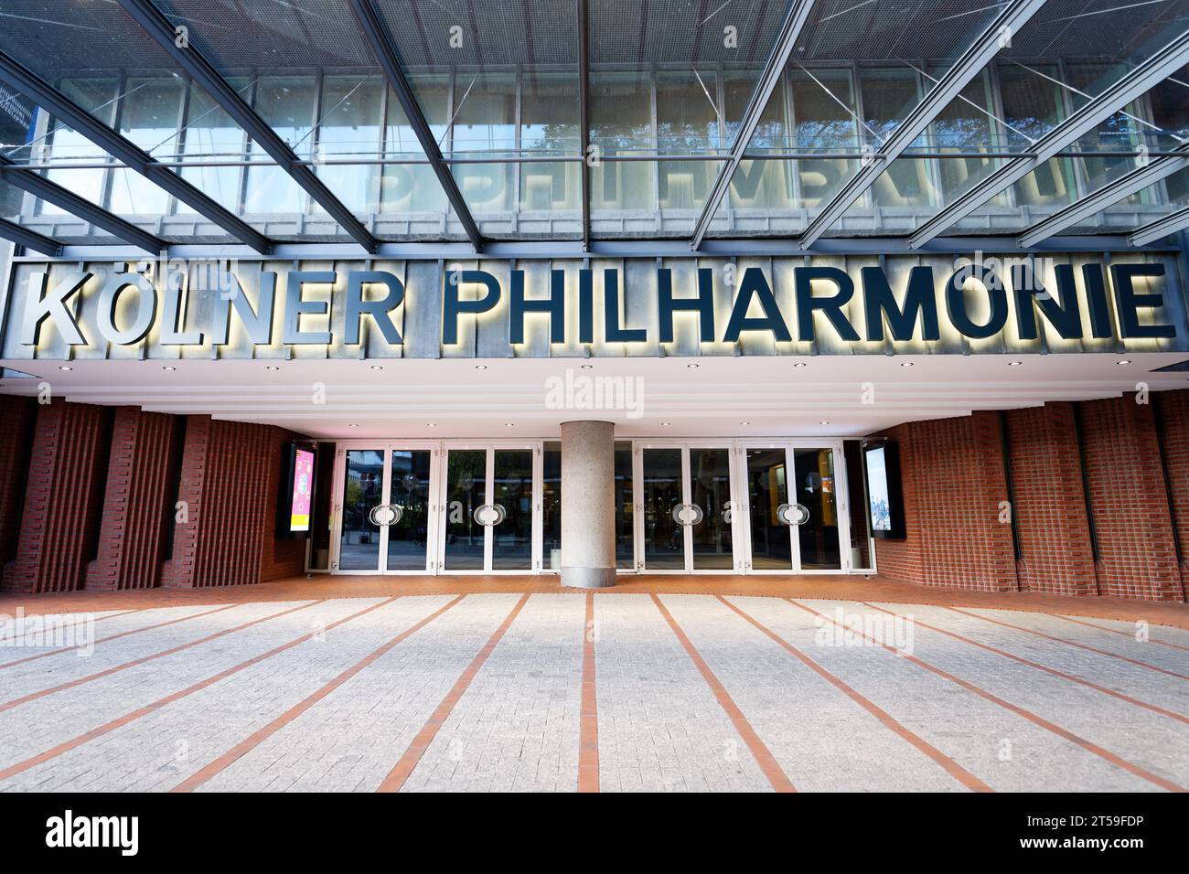 Cologne, Germany November 03 2023: entrance of the Koelner Philharmonie ...