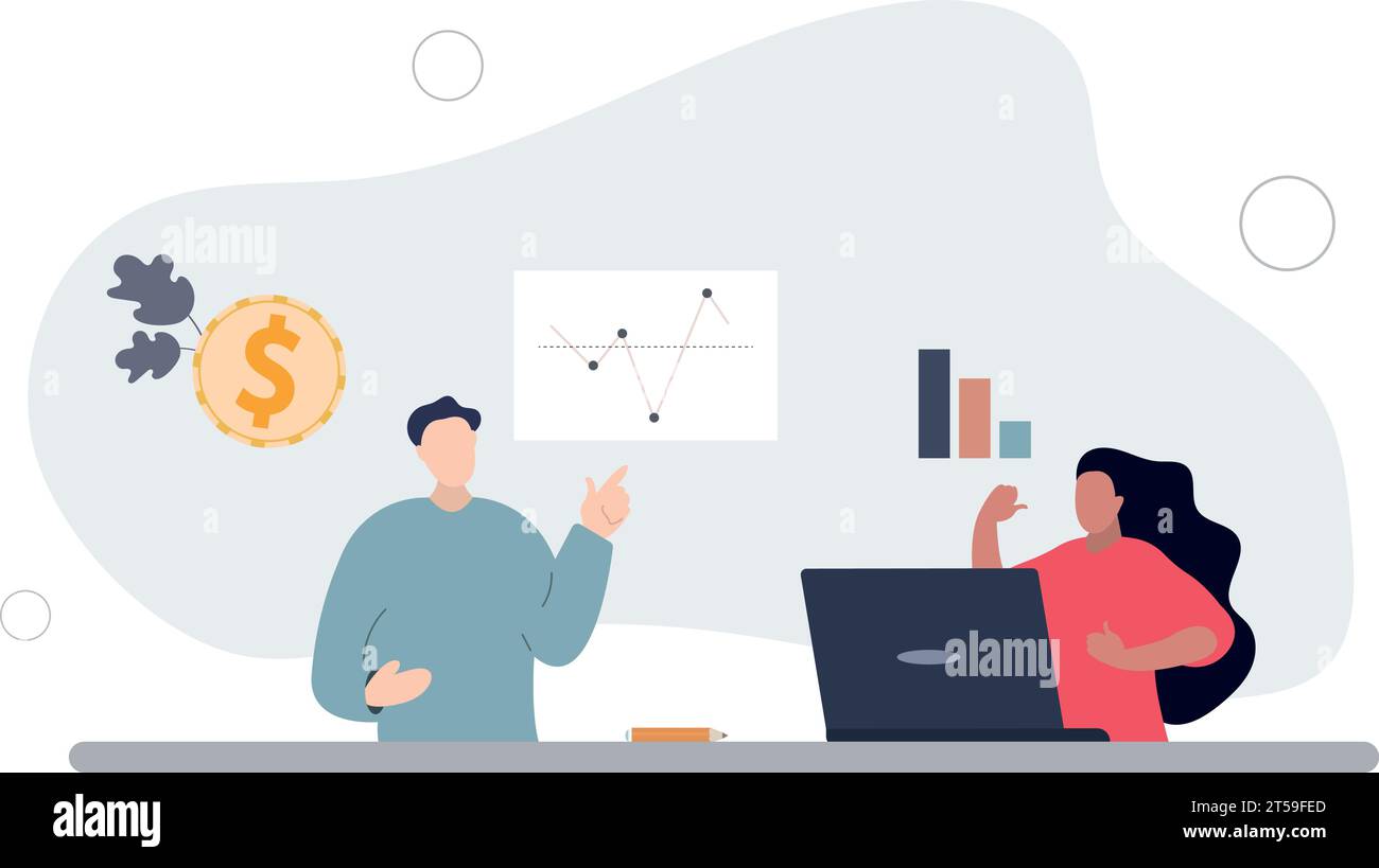 Finance fundamentals with business profit analysis.Company financial ...