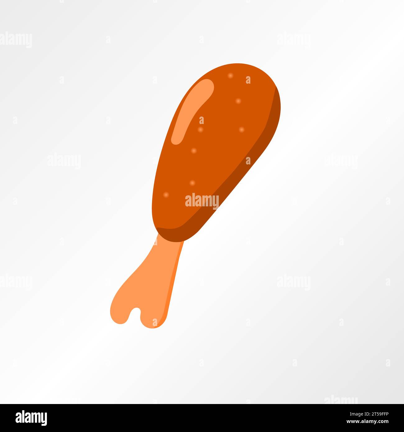 Vector food icon. Illustration of meat chicken drumsticks. Isolated ...