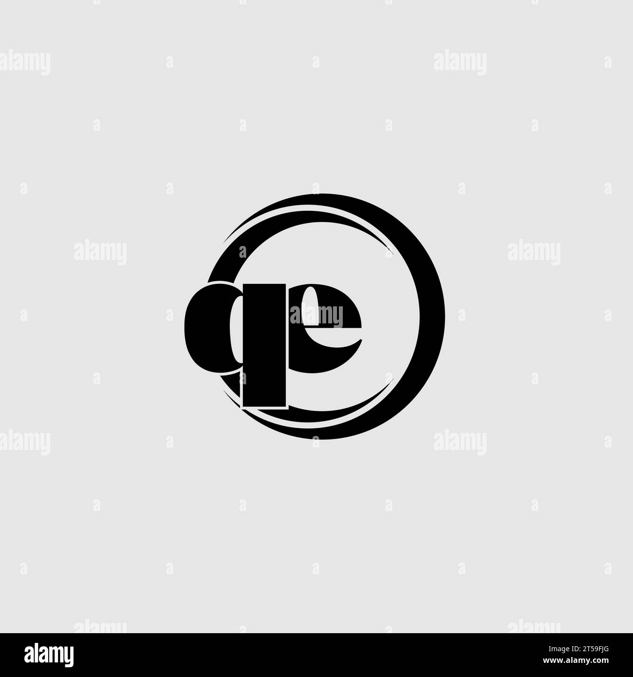 Letters QE simple circle linked line logo vector graphic Stock Vector ... Letters QE simple circle linked line logo vector graphic Stock Vector ...