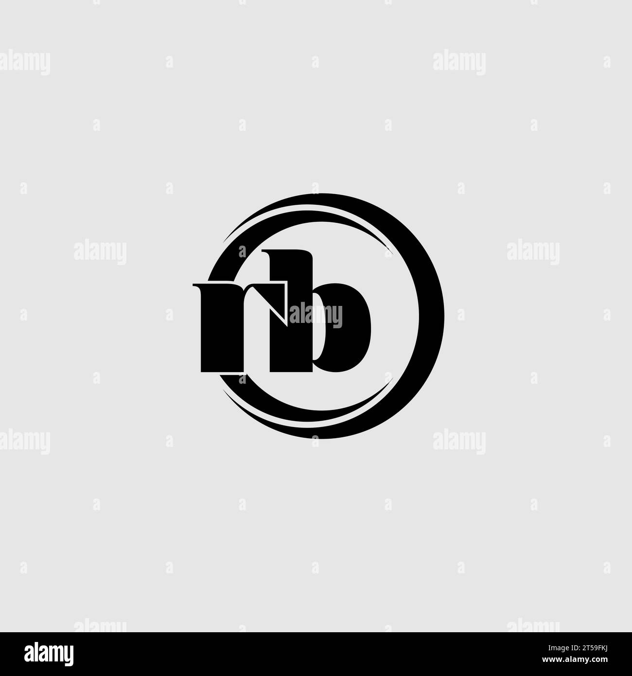 Letters RB simple circle linked line logo vector graphic Stock Vector Image & Art - Alamy