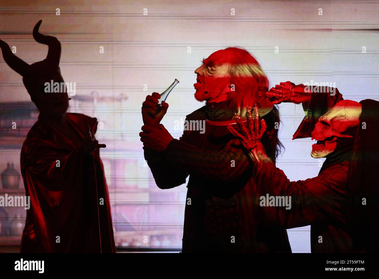 Brocken, Germany. 03rd Nov, 2023. Faust actor Christian Venske stands ...