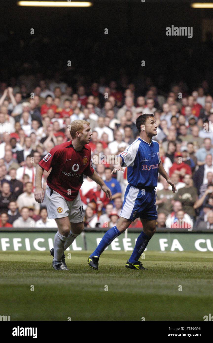 PAUL SCHOLES, DENNIS WISE, FA CUP, 2004: Midfield legends Wise and ...