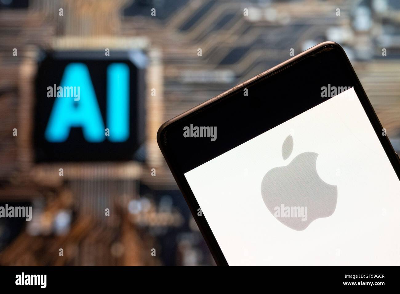 In this photo illustration, the American multinational technology ...