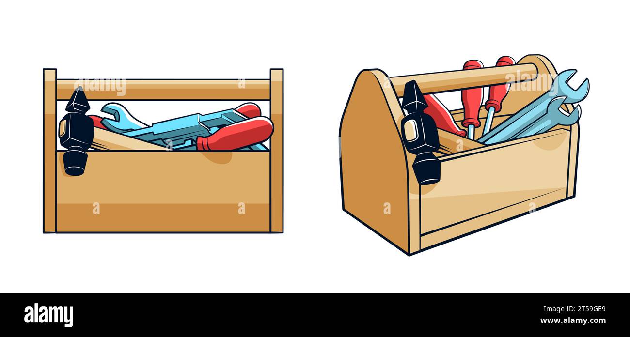 Handyman tool box Stock Vector Image & Art - Alamy