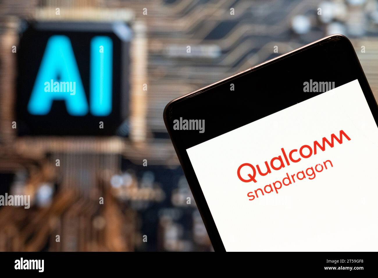 In this photo illustration, the American multinational semiconductors and software company ...