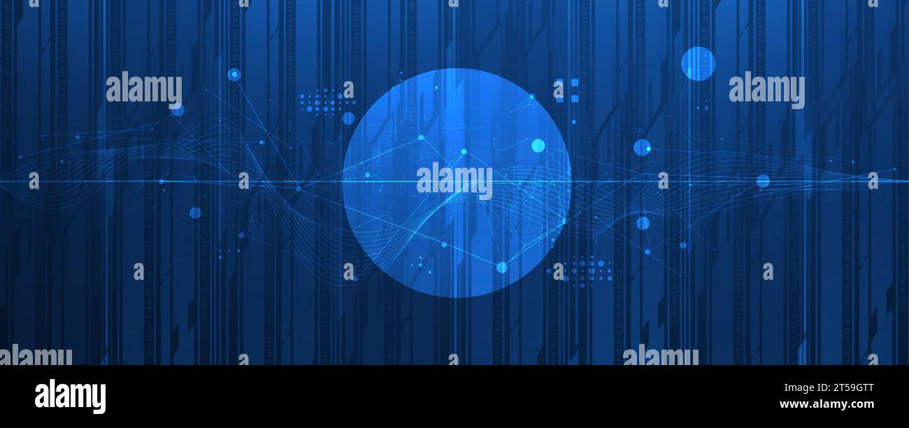 Technology Network Vector Background.. Science and technology ...