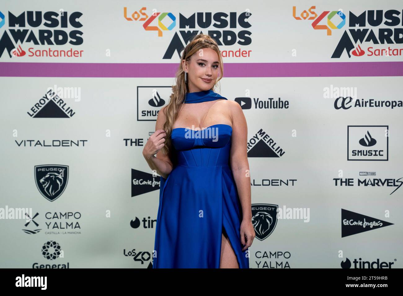 Influencer Lluna Clark poses during the photocall of the 40 Music ...