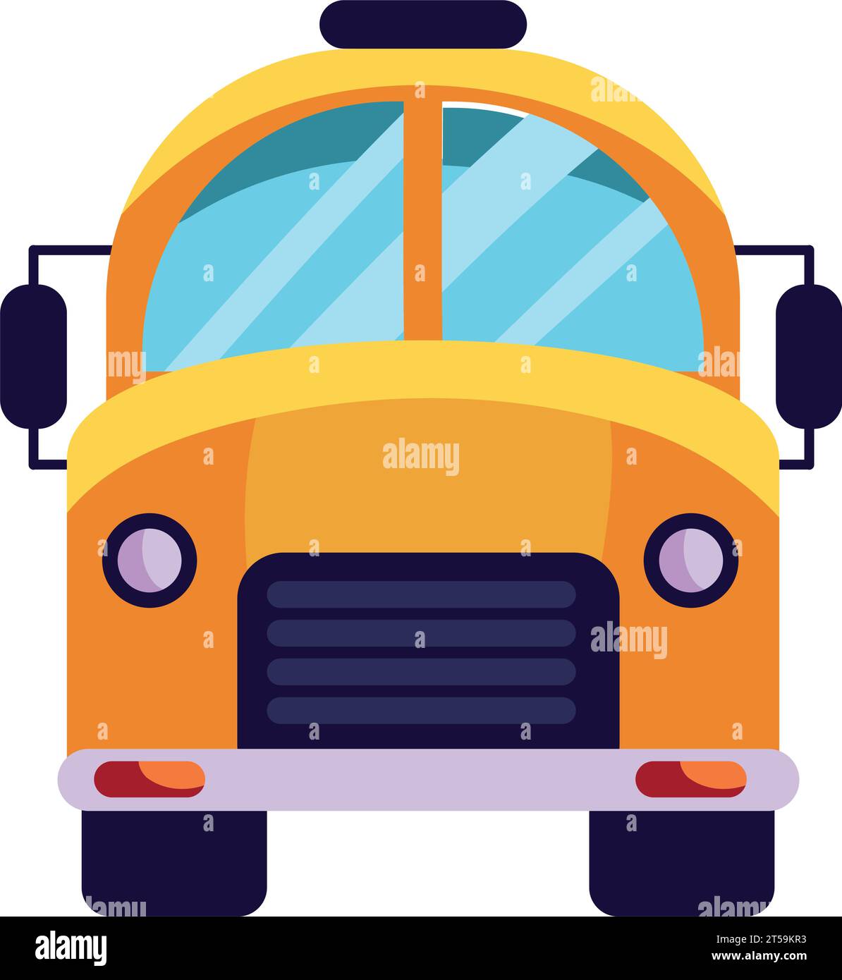 school bus front view Stock Vector Image & Art - Alamy