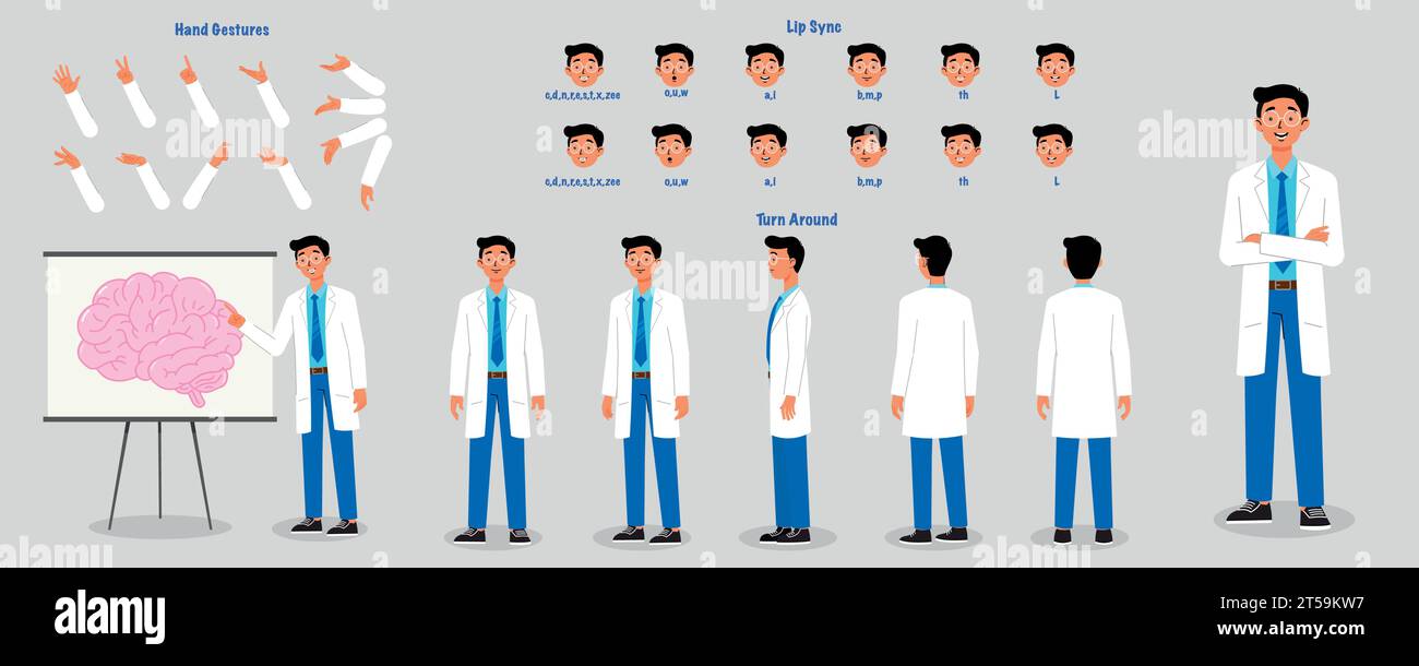 Male neurologist model sheet hi-res stock photography and images - Alamy