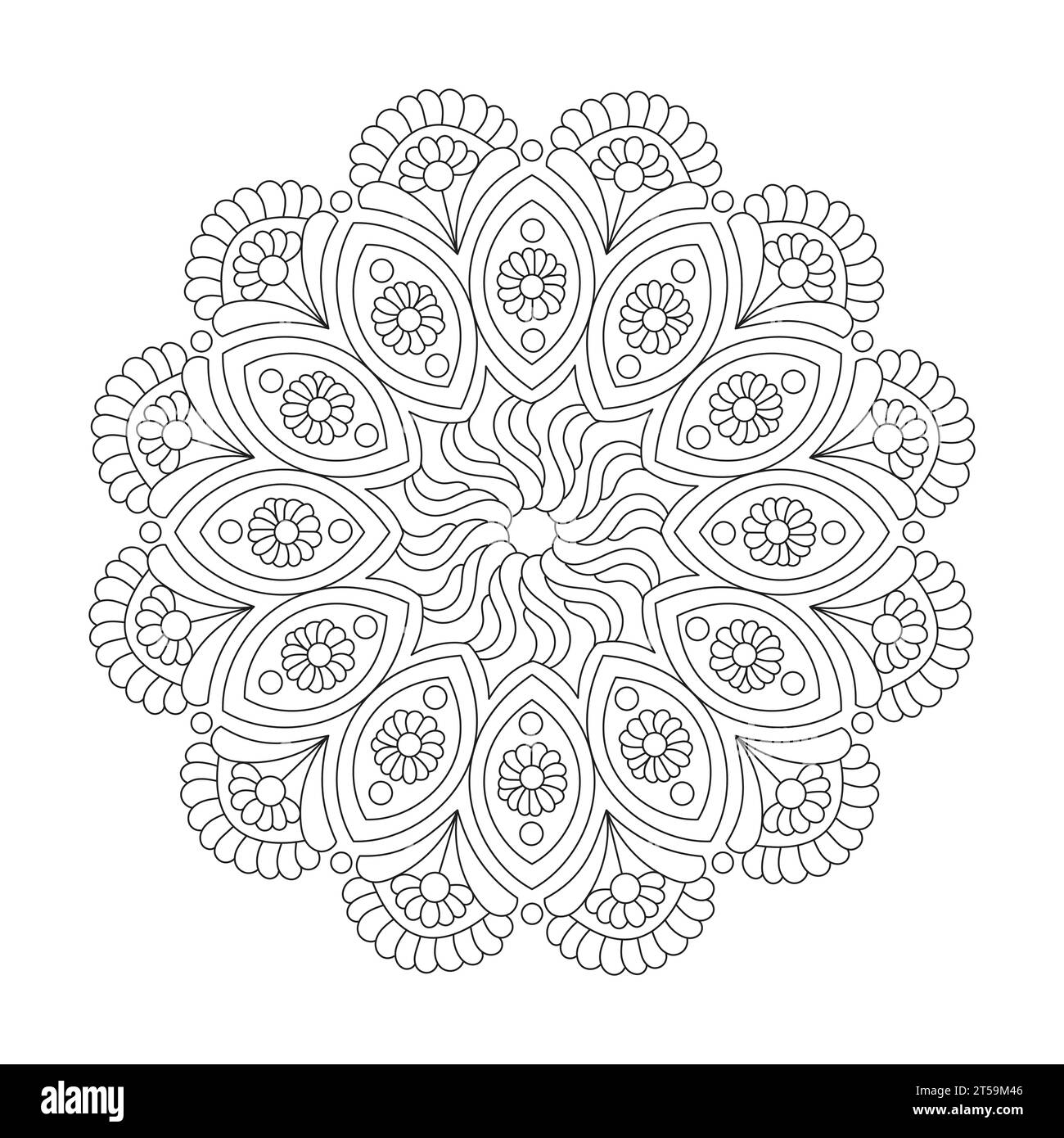 Rotate Enchanted Energies coloring book mandala page for kdp book ...