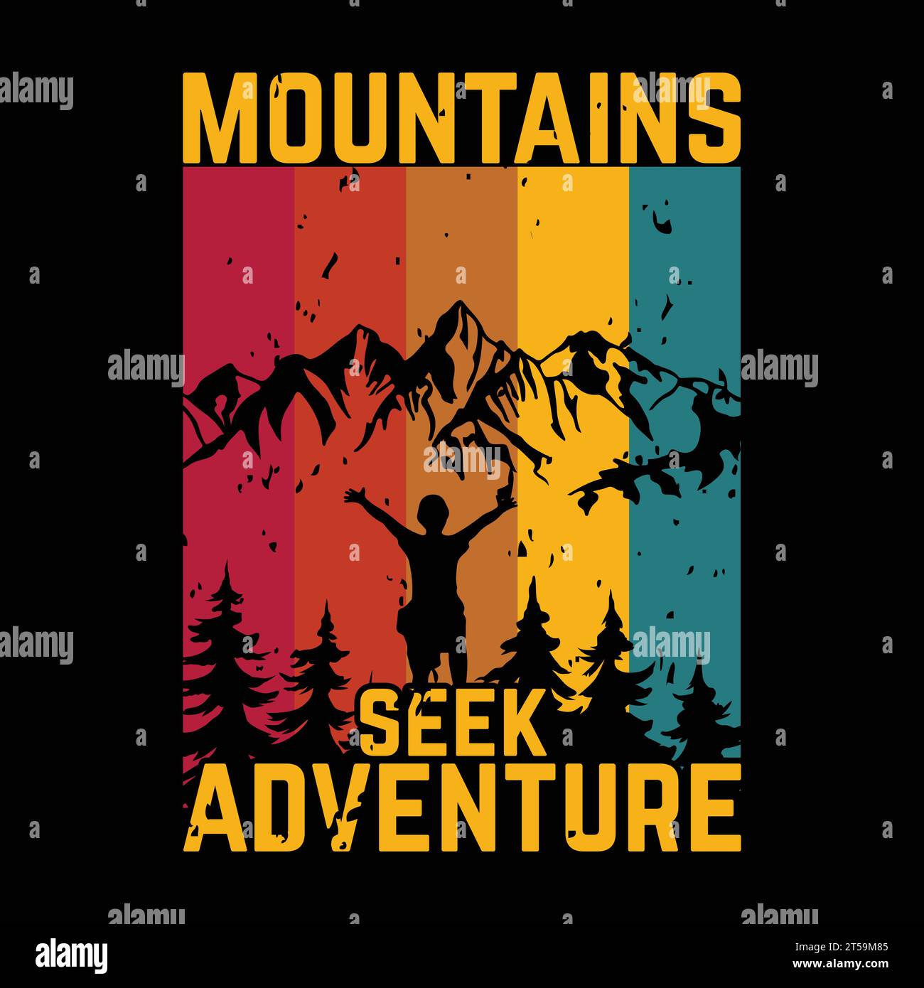 Adventure Hiking T-Shirt Designs for Explorers Stock Vector Image & Art ...
