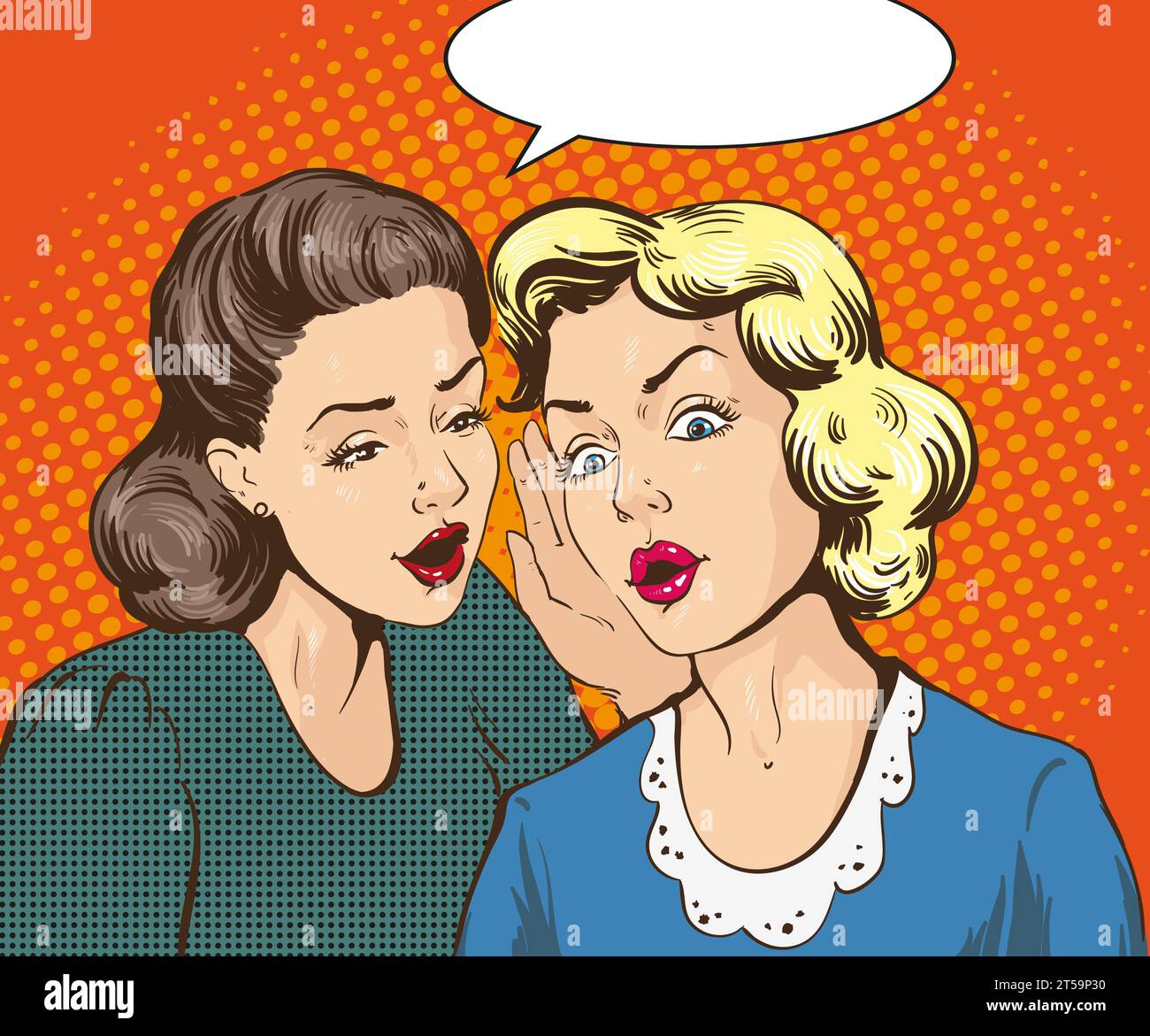 People gossiping cartoon Stock Vector Images - Alamy