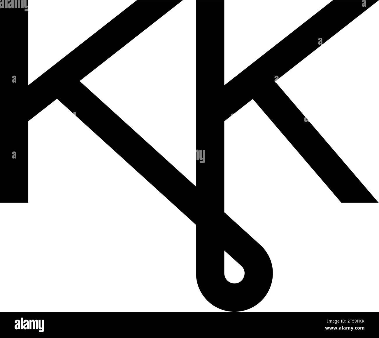 Kk monogram Black and White Stock Photos & Images - Alamy