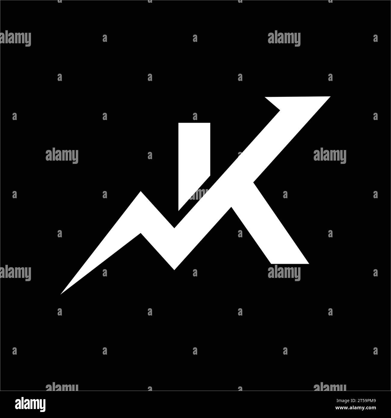 K logo, K monogram, initials K icon, letter K arrow logo, icon, vector ...
