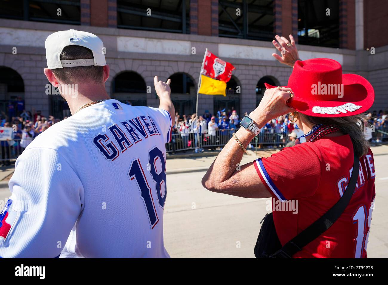 Texas Rangers designated hitter Mitch Garver and his mother, Gail ...