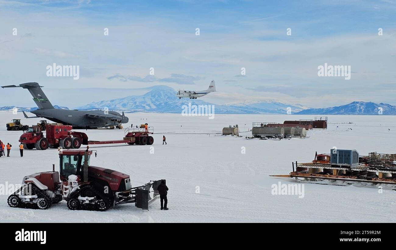 Antarctica. 28th Oct, 2023. NASA's Wallops Flight Facility C-130 ...